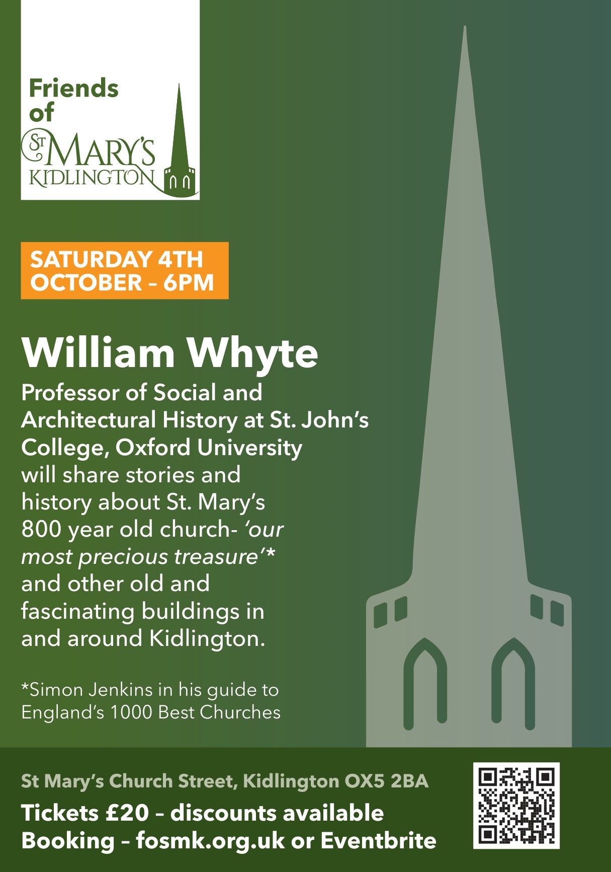 William Whyte Talk – Friends of St Mary’s Kidlington
